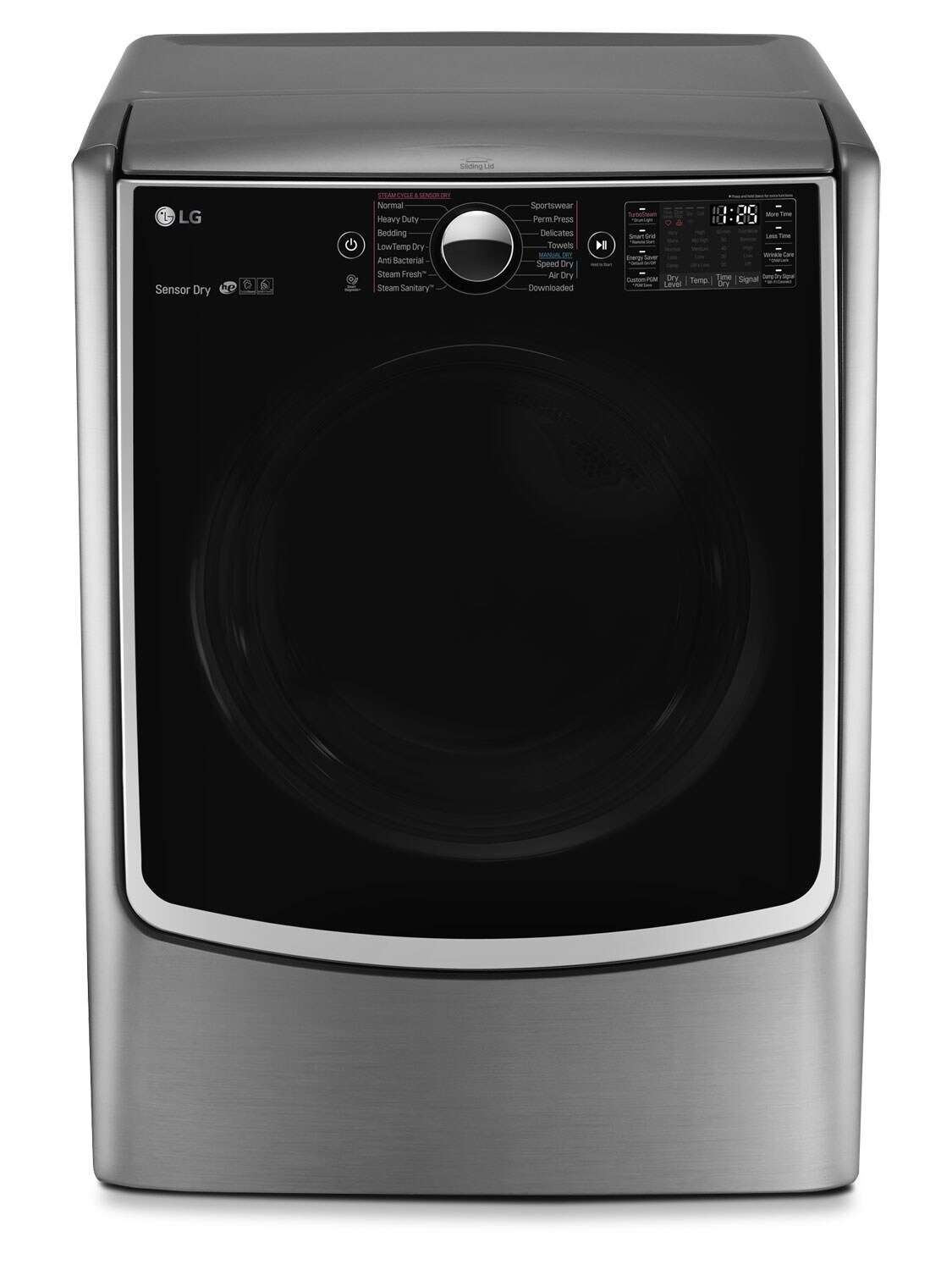 Lg Front Load Washer And Dryer Set Wm3770Hva-Dlex3570V Graphite Steel ...